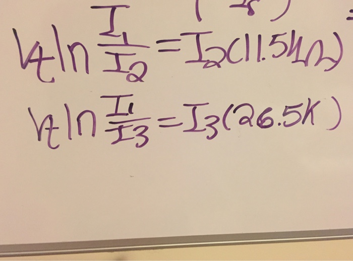 Solved I need help re arranging these to solve for I2 in the | Chegg.com