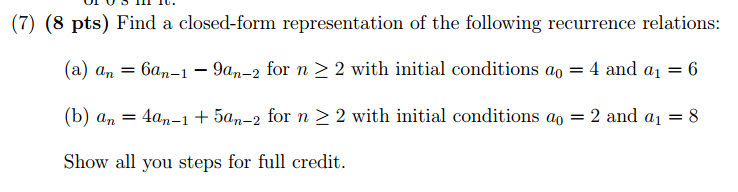 Solved Find a closed-form representation of the following | Chegg.com