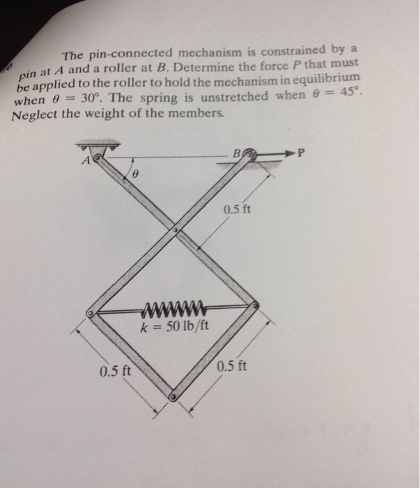 The pin-connected mechanism is constrained by a pin | Chegg.com