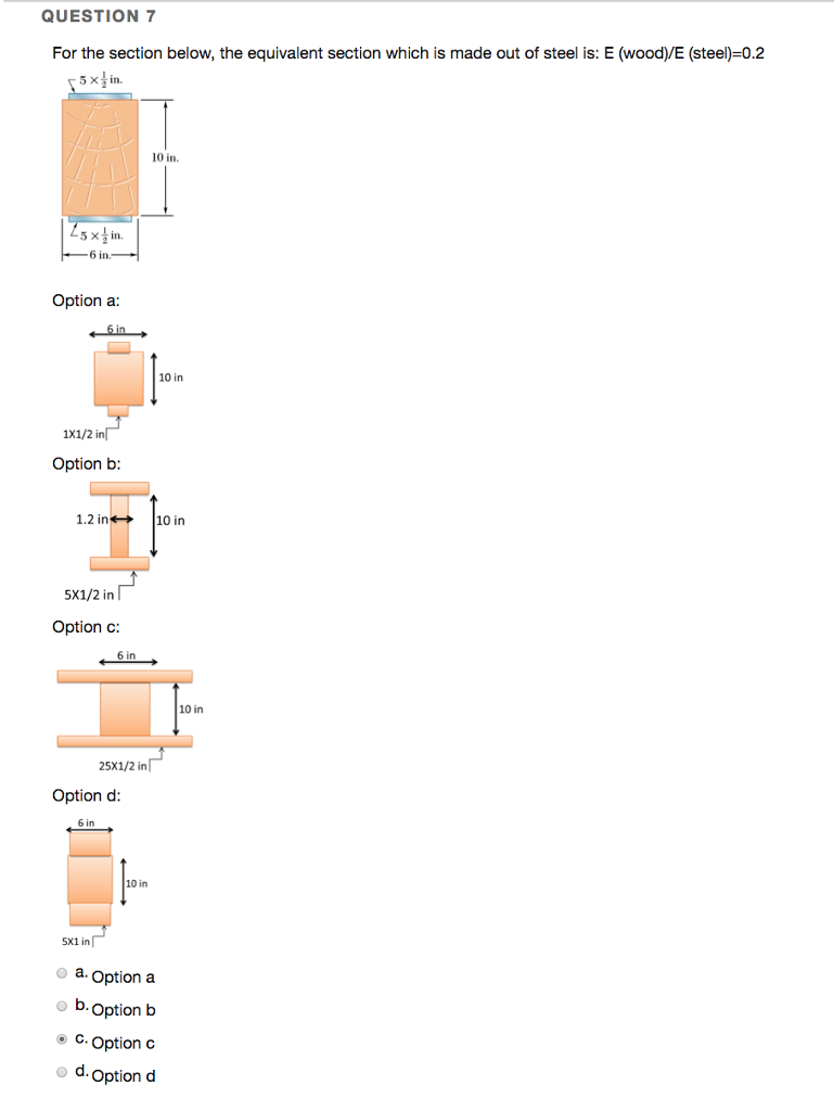 Solved QUESTION 7 For the section below, the equivalent | Chegg.com