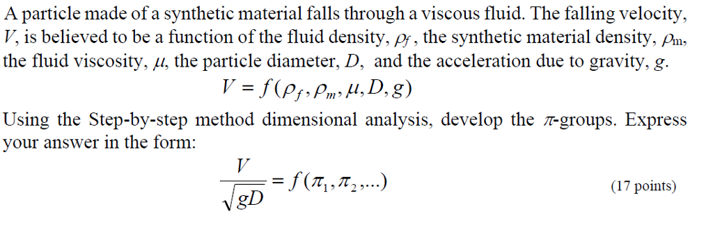Solved A particle made of a synthetic material falls through | Chegg.com