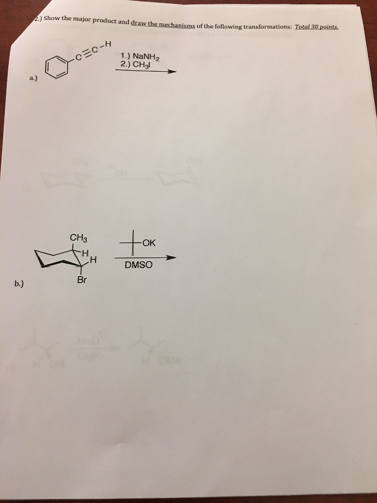 Solved 2.) Show the major product and draw the mechanisms of | Chegg.com
