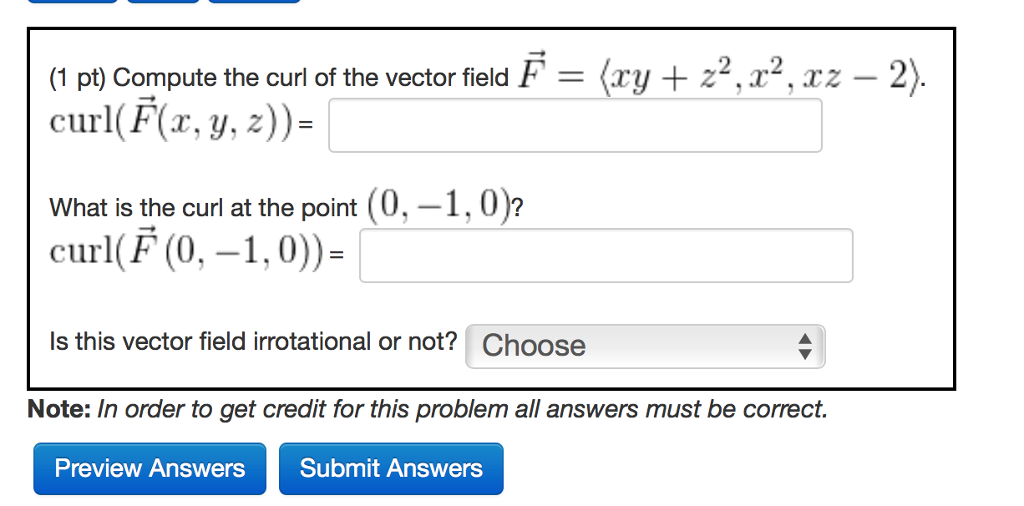Solved Compute the curl of the vector field F = (xy + z^2, | Chegg.com