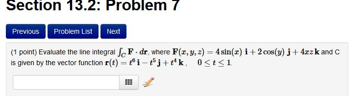 Solved Evaluate the line integral integral_C F middot dr, | Chegg.com