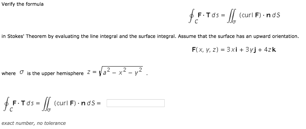 Solved Verify the formula _C F middot T ds = integral | Chegg.com