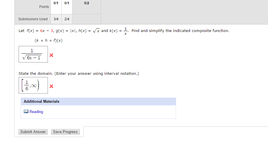 Solved Let f(x) = 6x - 3, g(x) = |x|, h(x) = square root x | Chegg.com