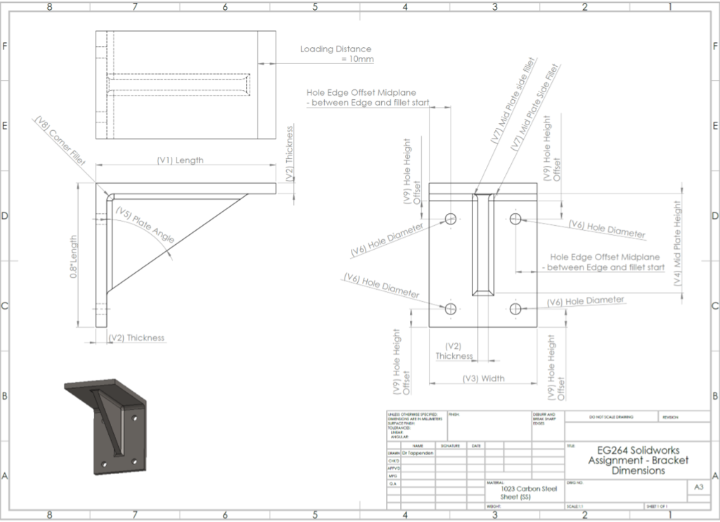 Loading Distance 10mm Hole Edge Offset Midplane | Chegg.com
