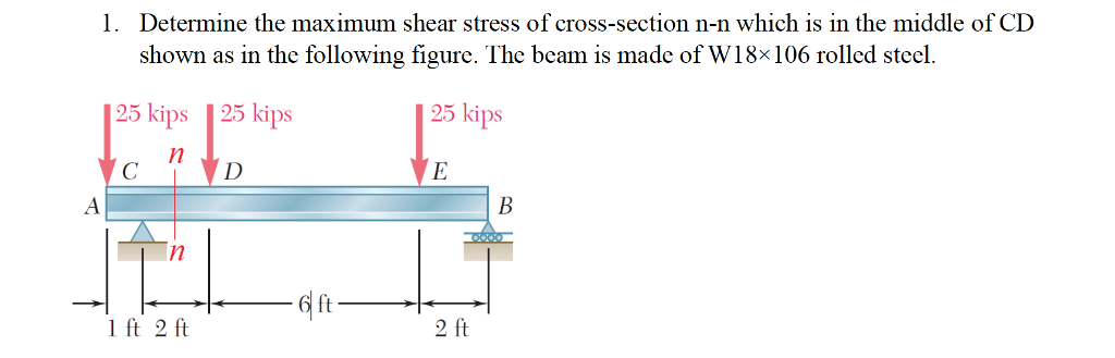 Solved Determine the maximum shear stress of cross-section | Chegg.com