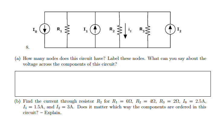 Solved (a) How many nodes does this circuit have? Label | Chegg.com