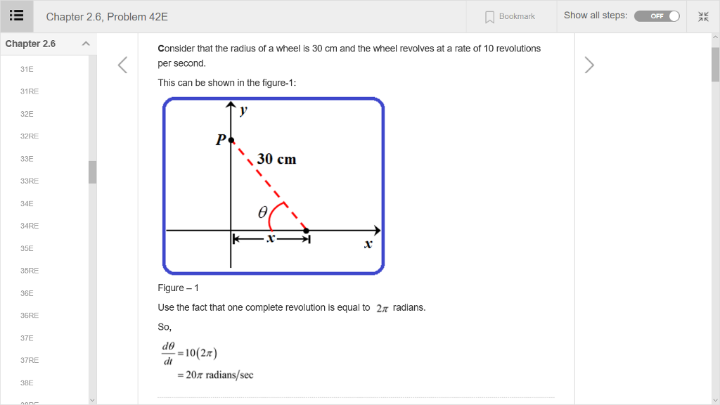Solved Problem: A wheel of radius 30 cm revolves at a rate | Chegg.com