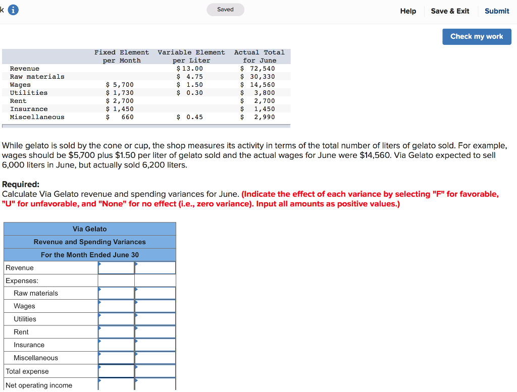 Solved Saved Help Save & Exit Submit Check my work Fixed | Chegg.com