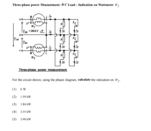 Solved For the balanced, three-phase circuit shown, sketch a | Chegg.com