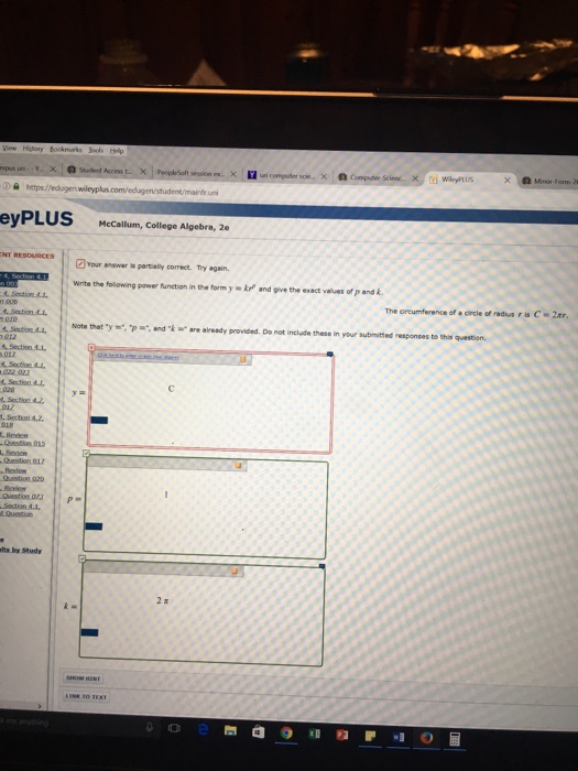 Solved Write the following power function in the form y = | Chegg.com
