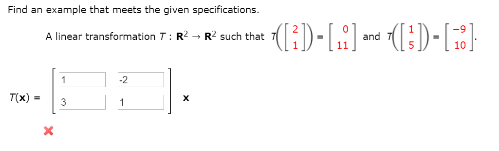 Solved Find an example that meets the given specifications. | Chegg.com