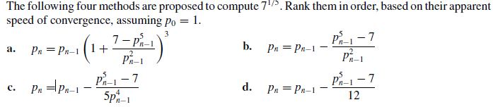 Solved The following four methods are proposed to compute | Chegg.com