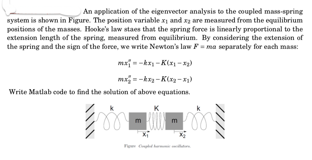 Solved Mtalab code for the given problem .Please give the | Chegg.com