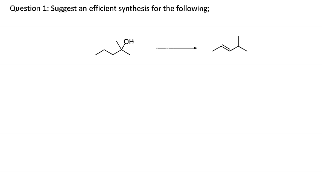 Solved Suggest an efficient synthesis for the following; | Chegg.com