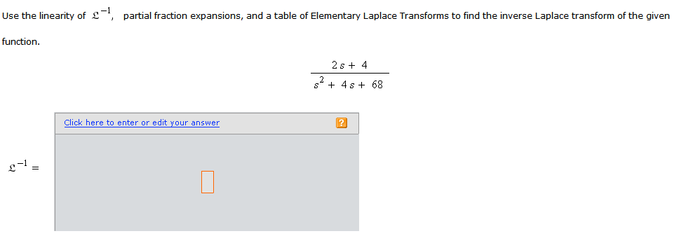 Solved Use the linearity of partial fraction expansions, | Chegg.com