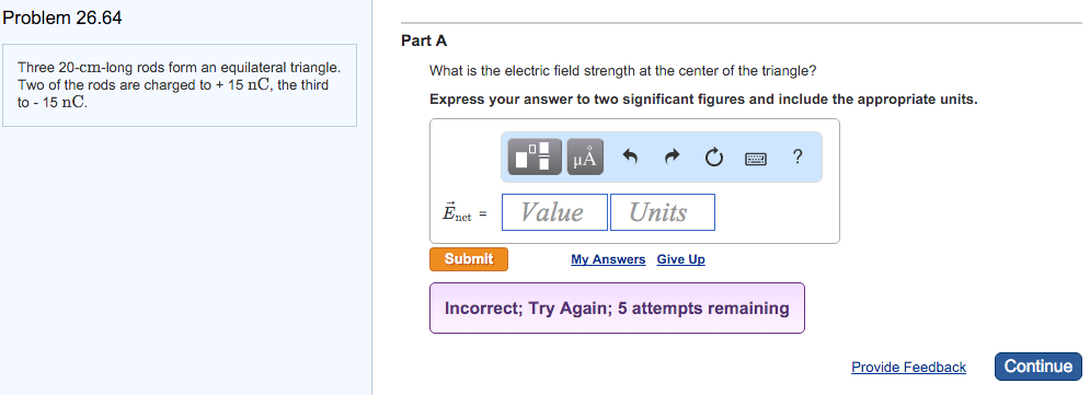 Solved Three 20-cm-long rods form an equilateral triangle. | Chegg.com