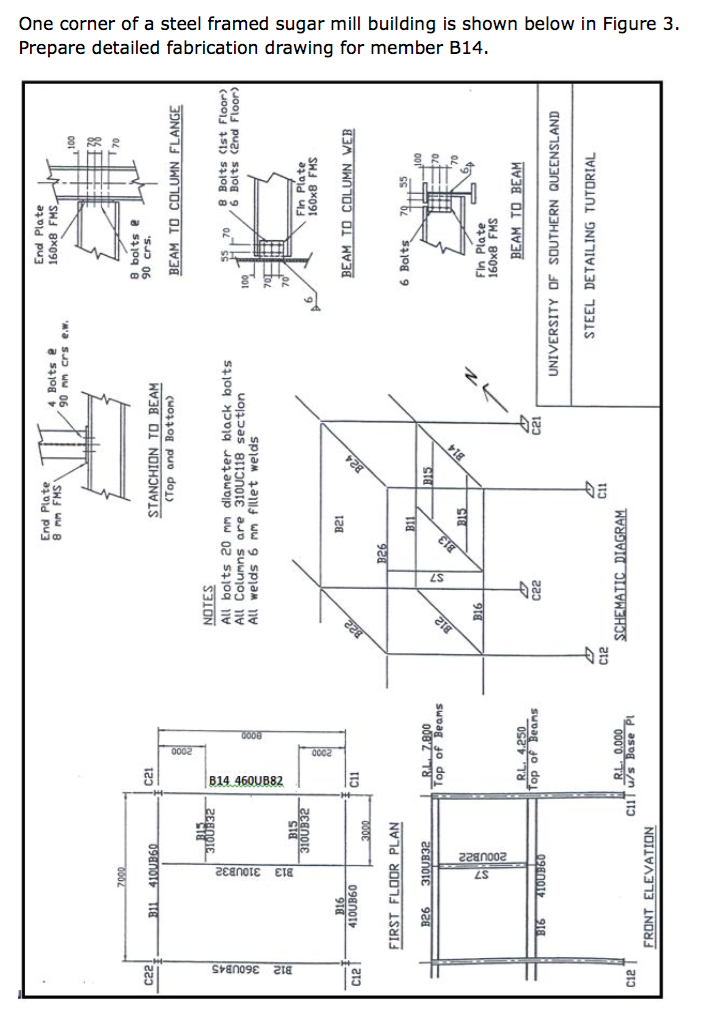 Solved End Plate 8 mm FMS 4 Bolts e 90 nm crs e.w End Plate | Chegg.com