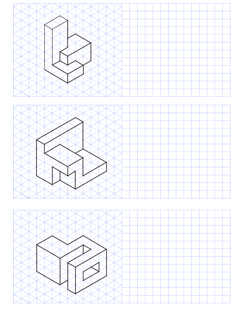 Solved Draw the Front, Side & Top view of the block | Chegg.com
