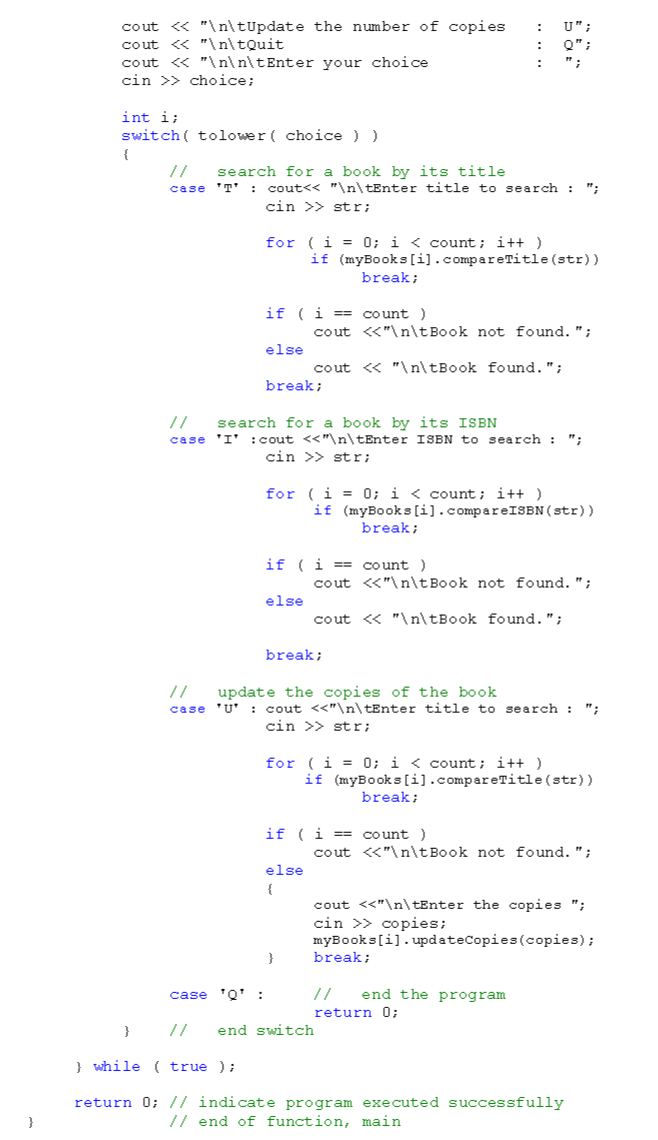 Solved bookType Header FIle // bookType. h #1 nclude using | Chegg.com