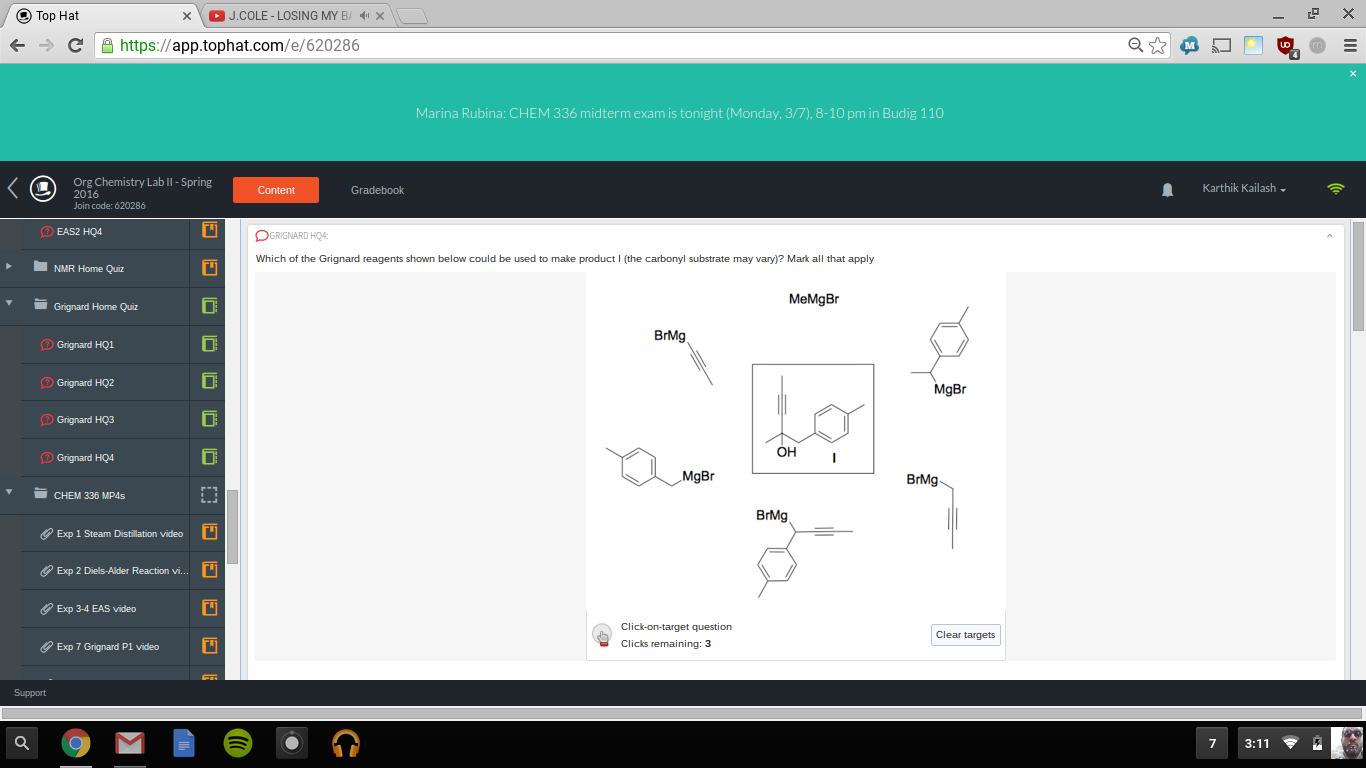 Solved Need help with ochem | Chegg.com