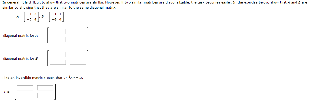 Solved In general, it is difficult to show that two matrices | Chegg.com