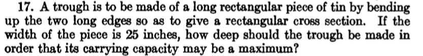 Solved A trough is to be made of a long rectangular piece of | Chegg.com