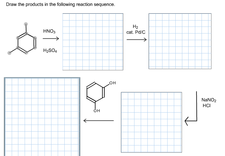 Solved Draw the products in the following reaction sequence. | Chegg.com