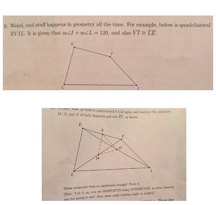 Solved Weird, cool stuff happens in geometry all the time. | Chegg.com