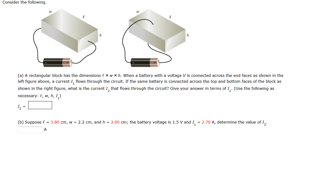 Solved Consider the following. A rectangular block has the | Chegg.com