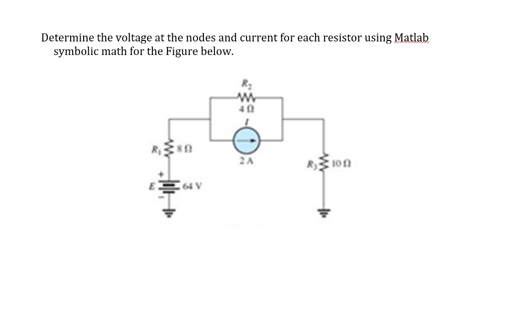 Solved Determine the voltage at the nodes and current for | Chegg.com