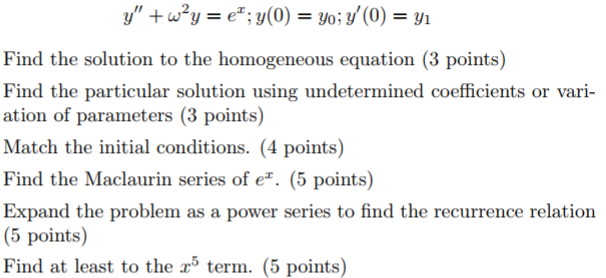 Solved Find the solution to the homogeneous equation (3 | Chegg.com
