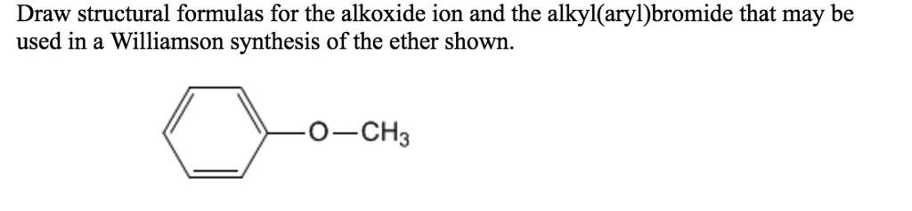 Solved Draw structural formulas for the alkoxide ion and the | Chegg.com