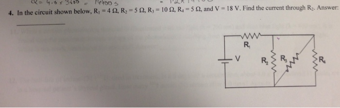 Solved 4. In the circuit shown below, R1 = 4 ohm, R2 = 5 | Chegg.com