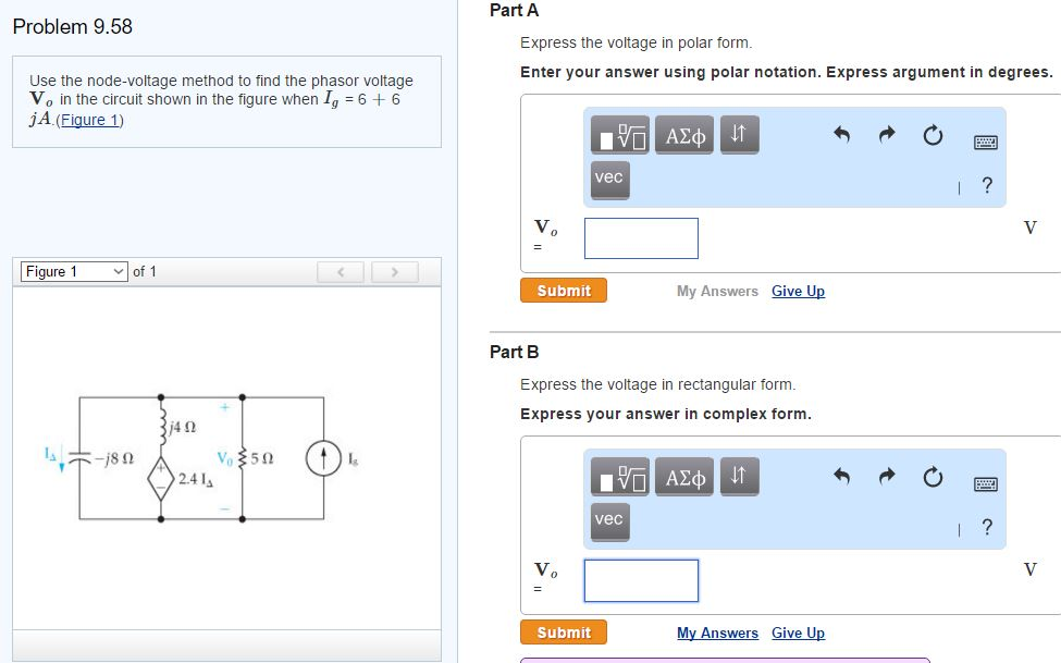 Solved Use the node-voltage method to find the | Chegg.com