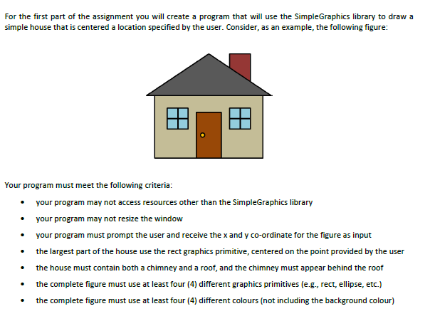Solved For the first part of the assignment you will create | Chegg.com