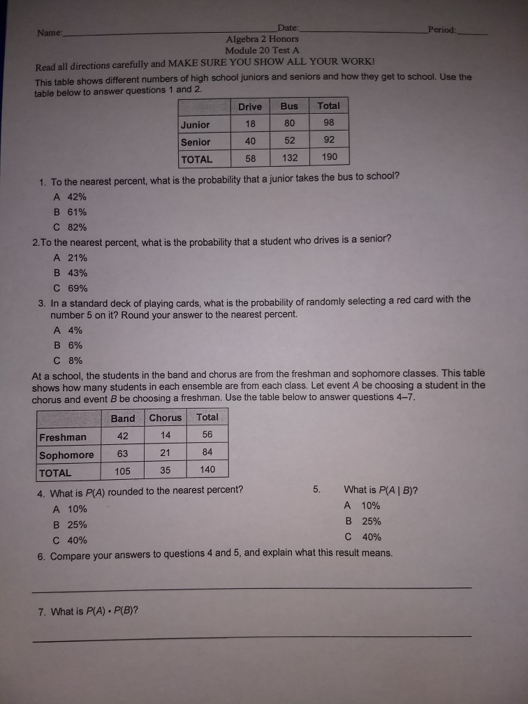 Algebra 2 Honors Textbook