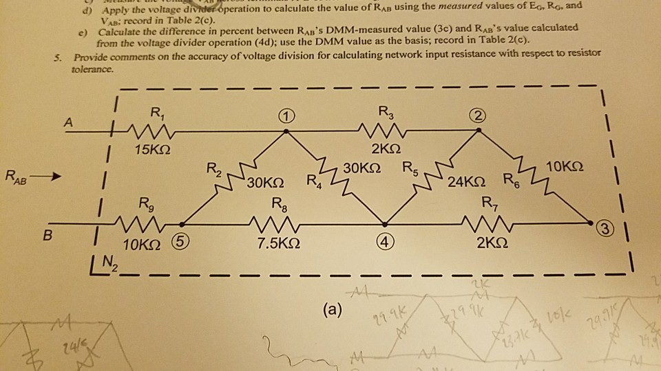 Solved peration to calculate the value of RAB using the | Chegg.com
