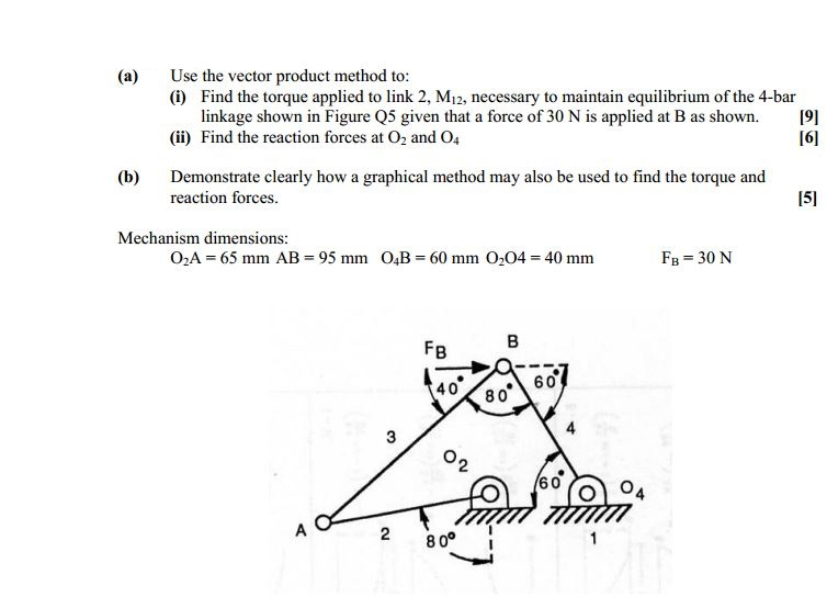Solved Use the vector product method to: Find the torque | Chegg.com