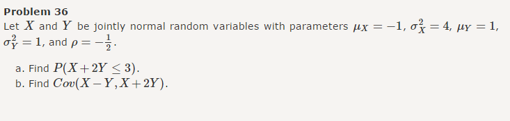 Solved Let X and Y be jointly normal random variables with | Chegg.com