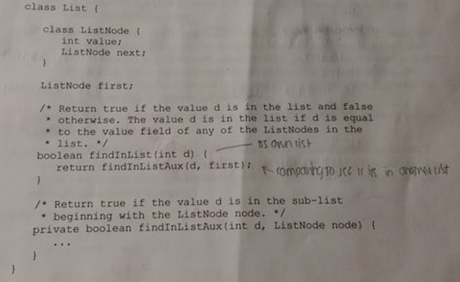 Solved Class List F Class Listnode Int Value Listnode 1631