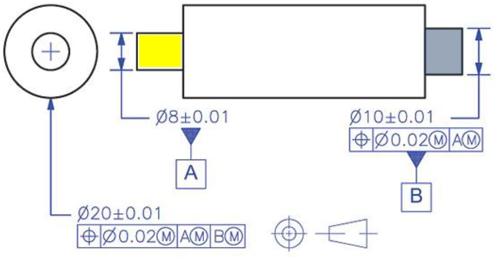 Solved The feature control frame on the figure below defines | Chegg.com