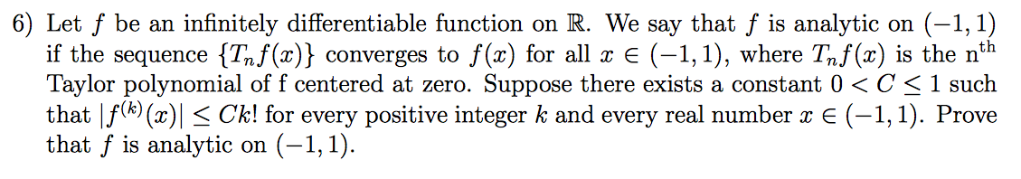Let f be an infinitely differentiable function on R. | Chegg.com