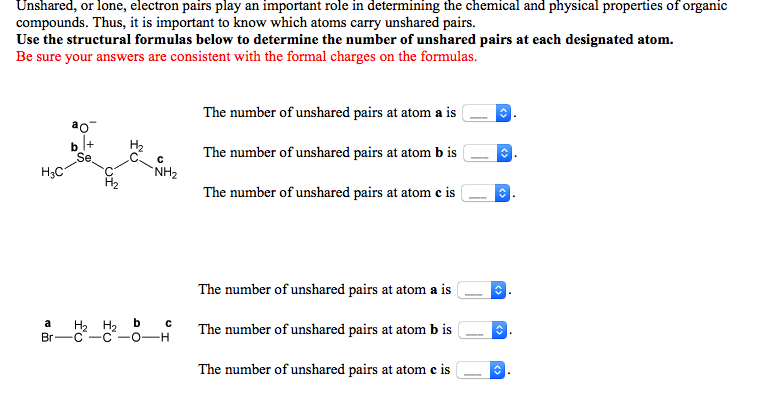 Solved Unshared, or lone, electron pairs play an important | Chegg.com