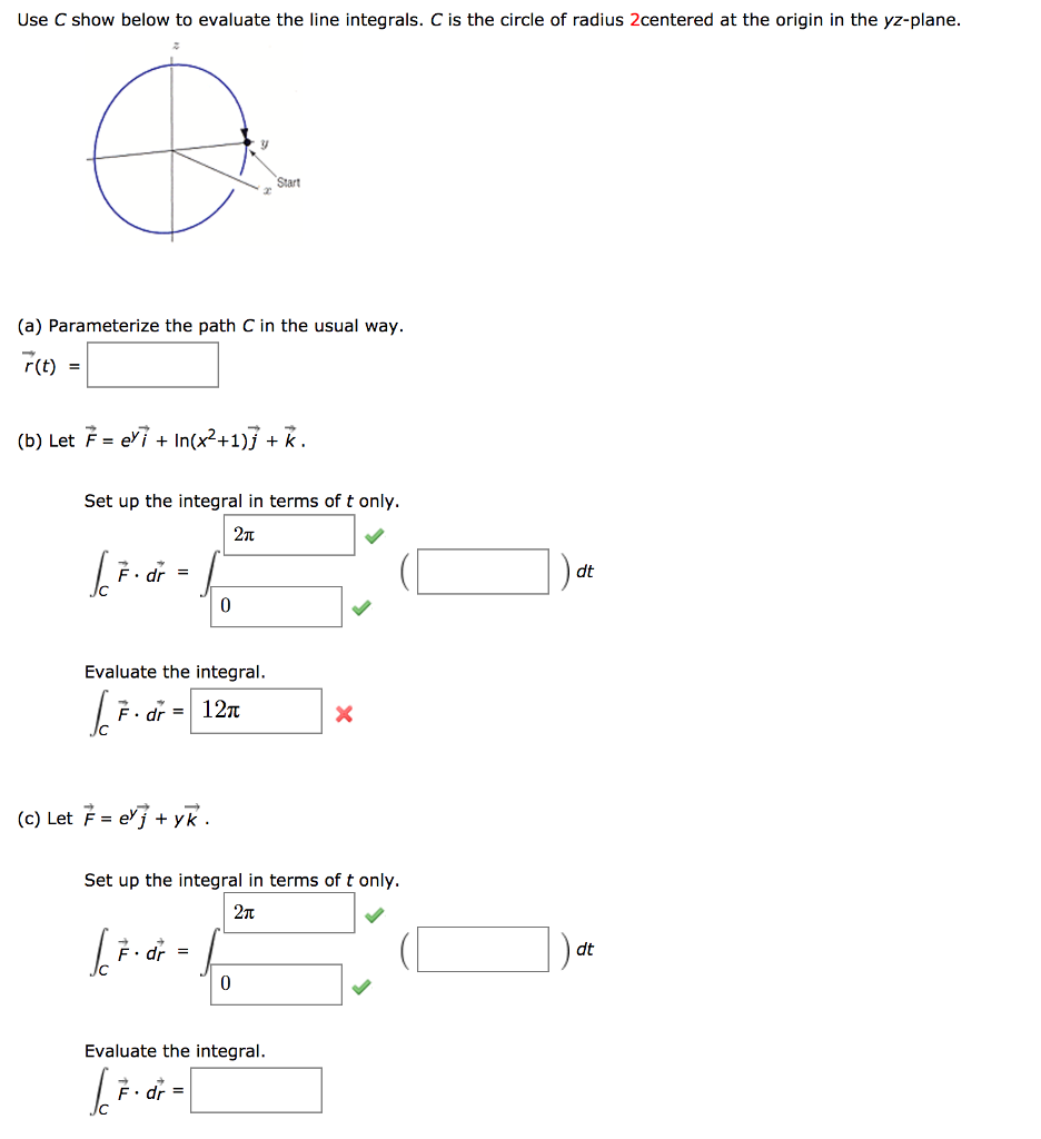 Solved Use C show below to evaluate the line integrals. C is | Chegg.com