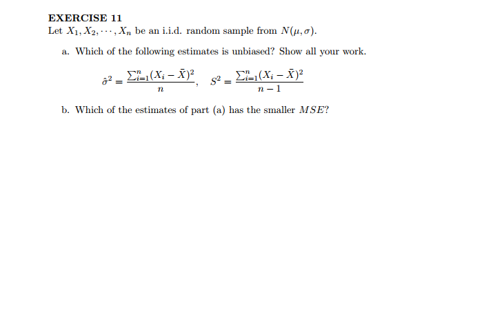Solved Let X1, X2,..., Xn be an i.i.d. random sample from | Chegg.com