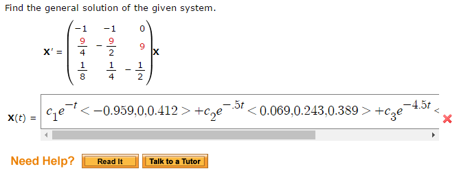 Solved Find the general solution of the given system. x'[-1 | Chegg.com Solved Find the general solution of the given system. x'[-1 | Chegg.com