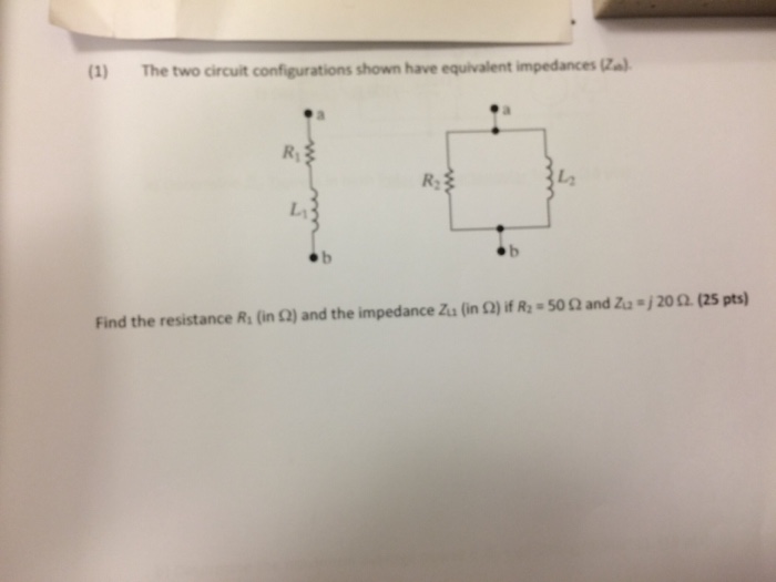 Solved The two circuit configurations shown have equivalent | Chegg.com
